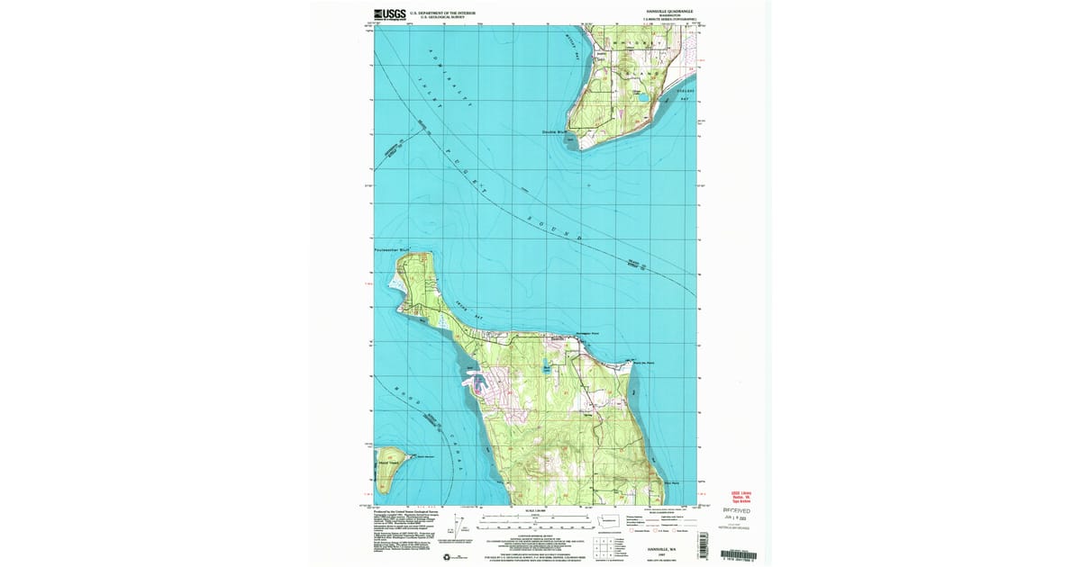 1997 Map of Hansville, WA — High-Res | Pastmaps