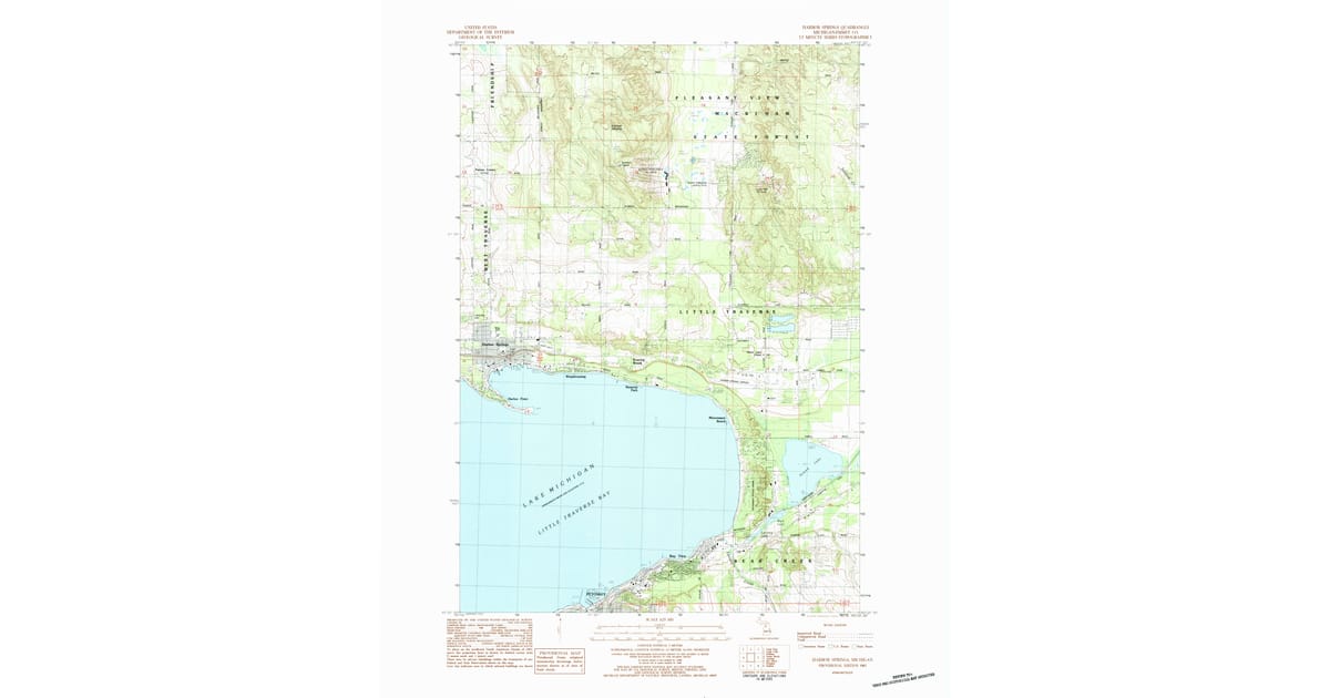 1983 Map of Harbor Springs, MI — High-Res | Pastmaps