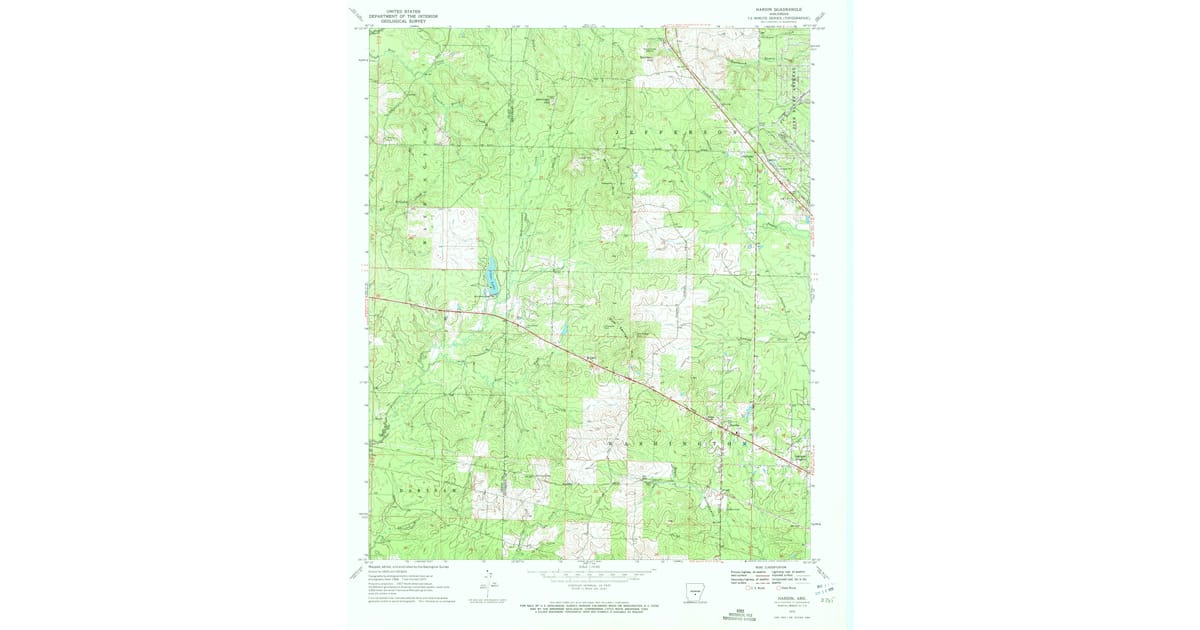 1970 Map of Hardin, Jefferson County, AR — High-Res | Pastmaps