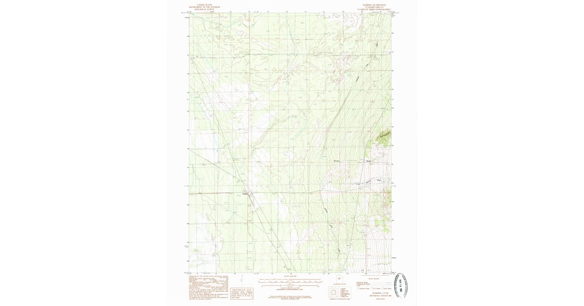 1980s Maps of Delta, UT | Pastmaps