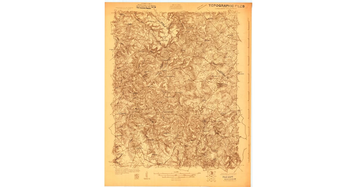 1928 Map of Hardinsburg, KY — High-Res | Pastmaps