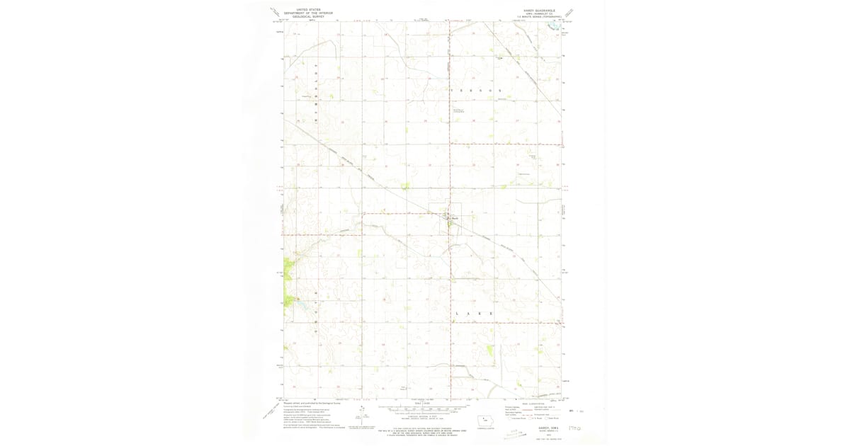 1972 Map of Hardy, IA — High-Res | Pastmaps