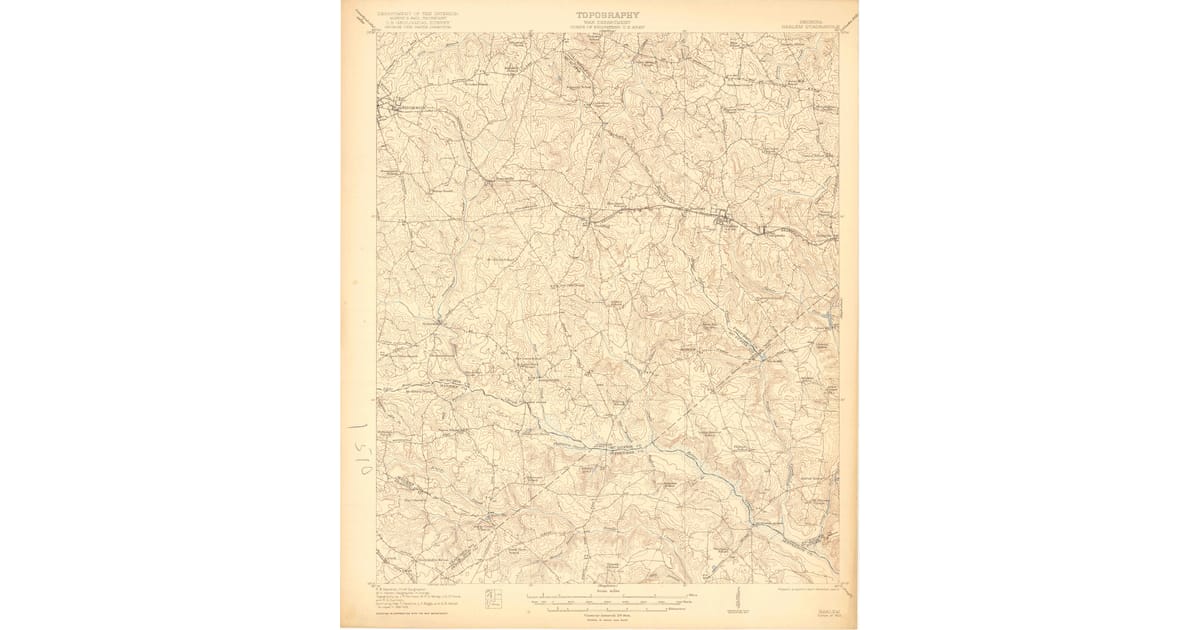 Old Maps of Dearing, GA | Pastmaps