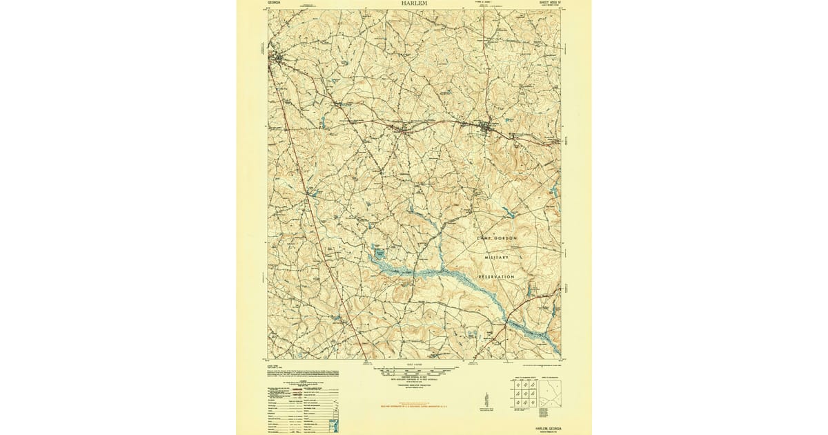 1940s Maps of Thomson, GA | Pastmaps