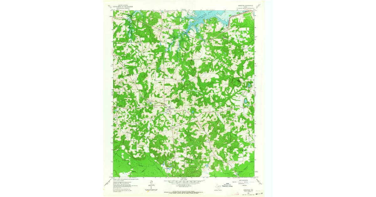 1961 Map of Harleton, Harrison County, TX — High-Res | Pastmaps