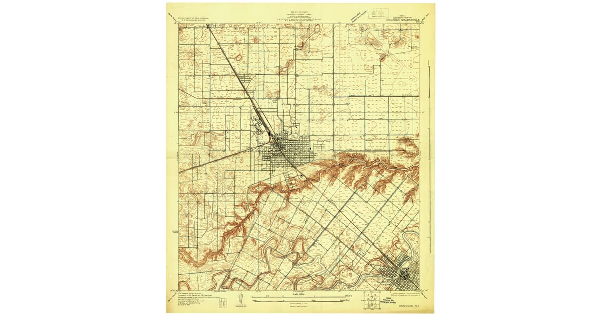 1920s Maps of Le Moyne Gardens, Harlingen | Pastmaps