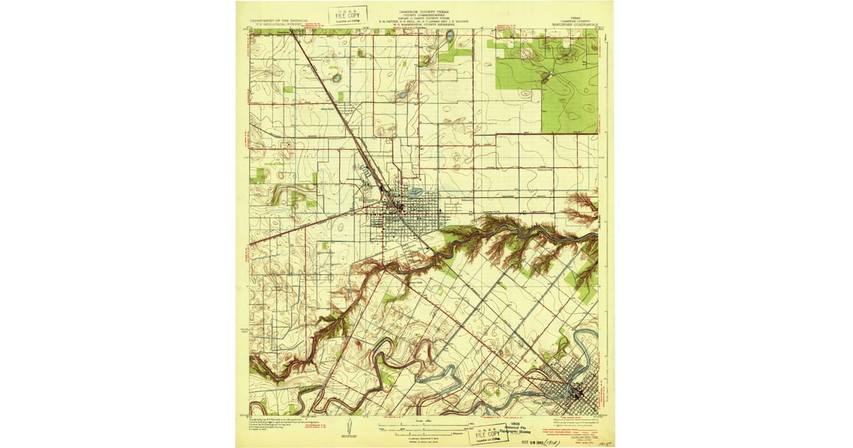 1930s Maps of Primera, TX | Pastmaps