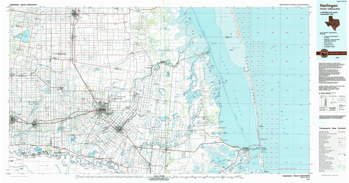 1990s Maps of South Padre Island, TX | Pastmaps