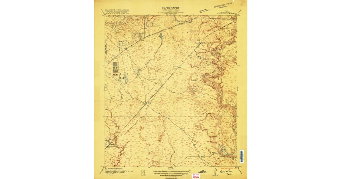1900s (20th Century) Maps of Beringer Place at Lake Magnolia, Harris ...