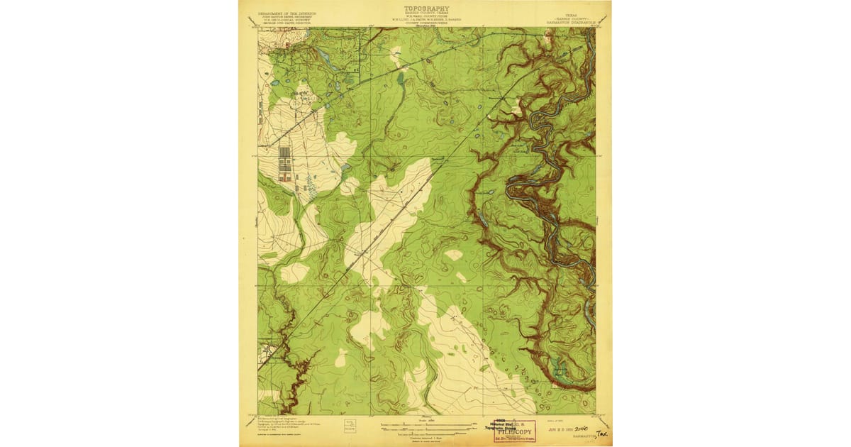 1920s Maps of Humble, TX | Pastmaps