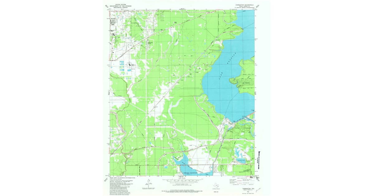 1982 Map of Harmaston, Harris County, TX — High-Res | Pastmaps