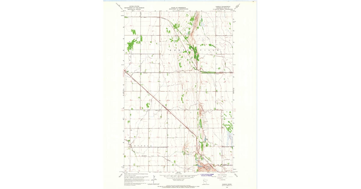 1965 Map of Harold, Polk County, MN — High-Res | Pastmaps