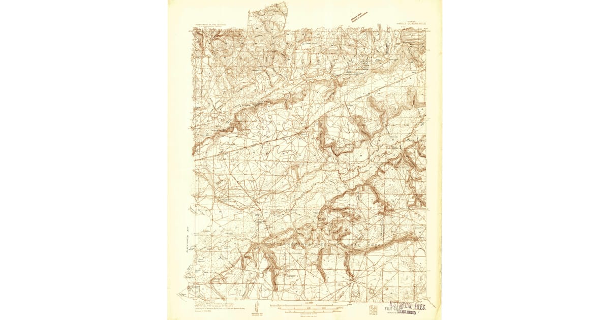 1934 Map of Harold, FL — High-Res, 1934 Print #2 | Pastmaps
