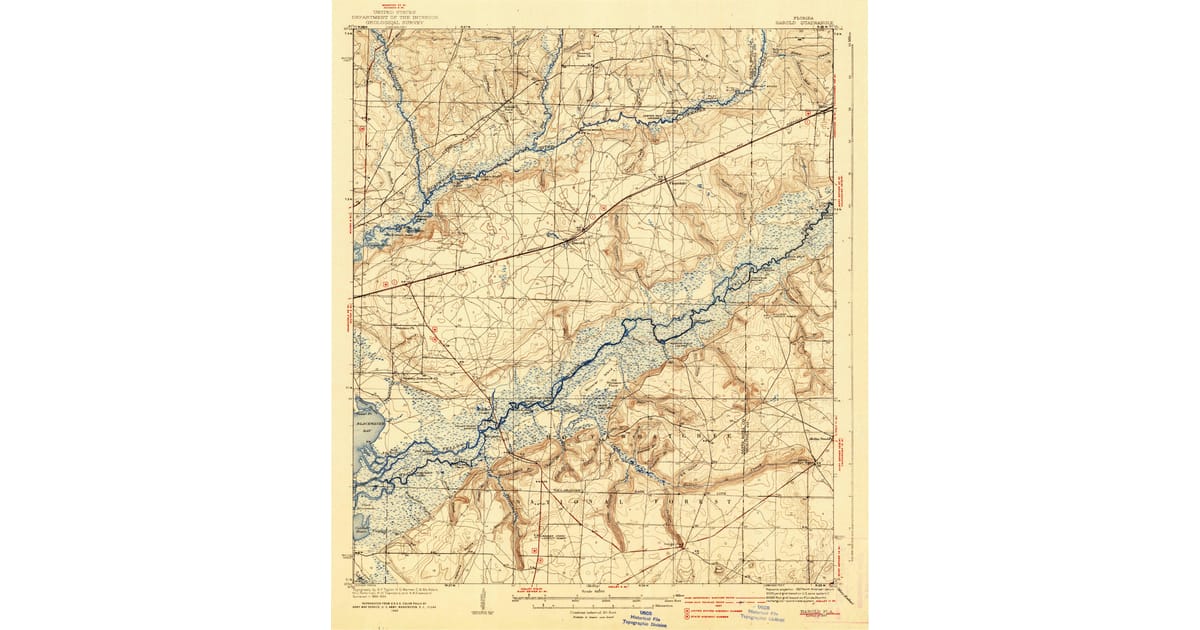 1937 Map of Harold, FL — High-Res | Pastmaps