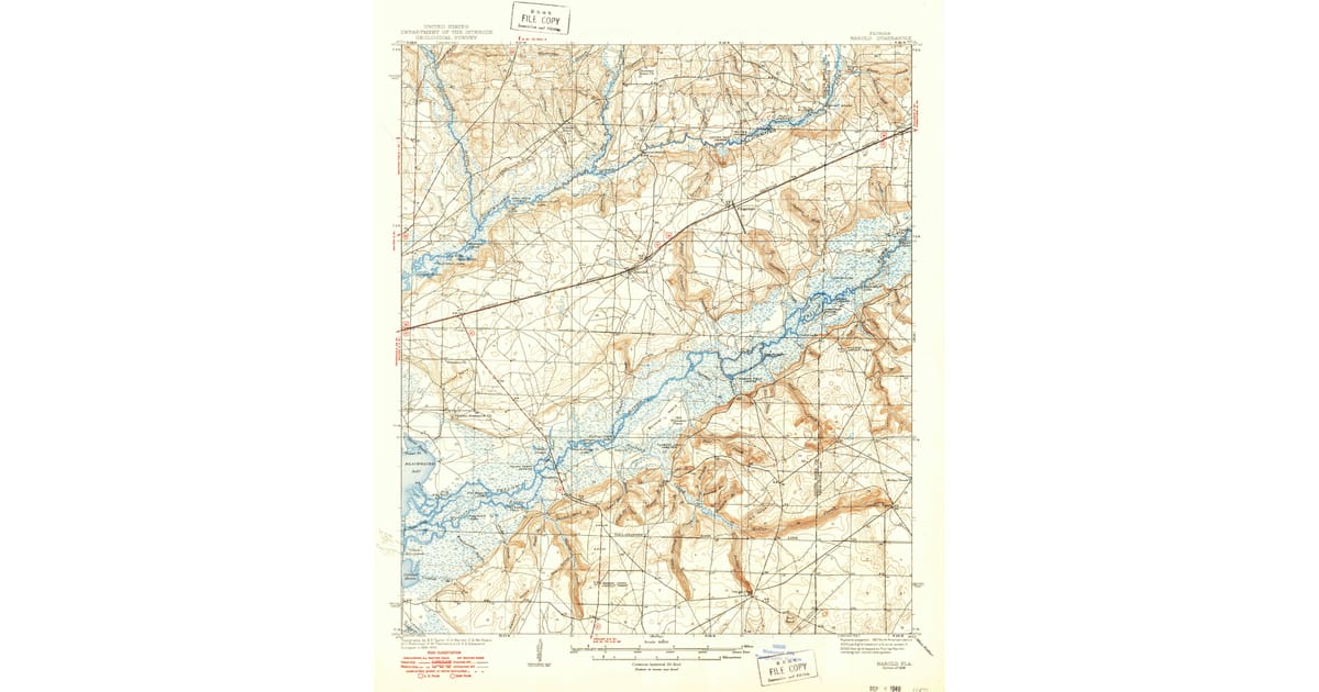 1938 Map of Harold, FL — High-Res, 1938 Print #2 | Pastmaps