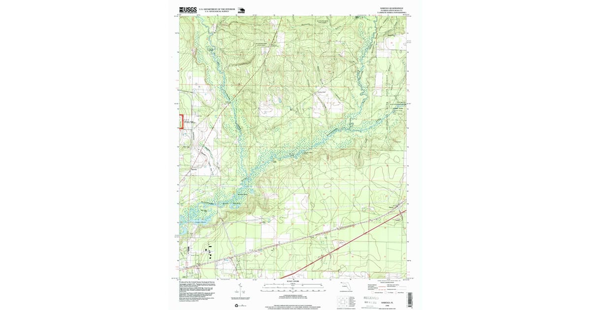 1994 Map of Harold, FL — High-Res | Pastmaps