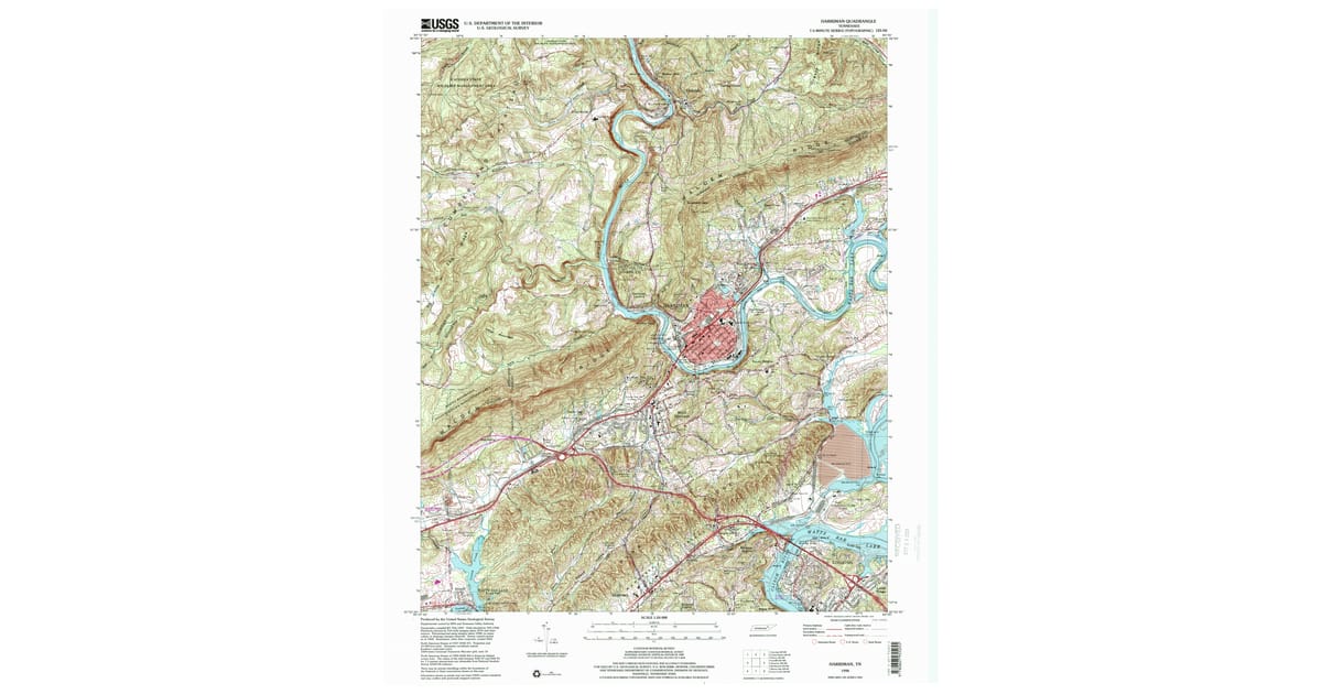 1990s Maps of Morgan County, TN | Pastmaps