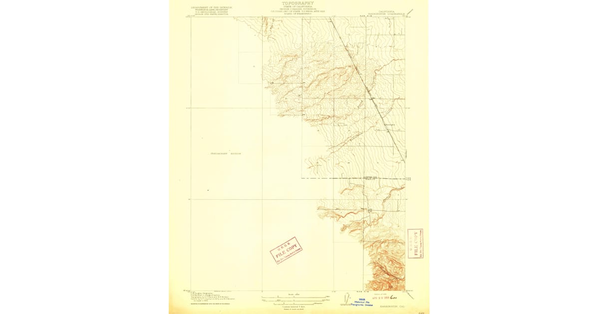 1916 Map of Harrington, Colusa County, CA — High-Res | Pastmaps