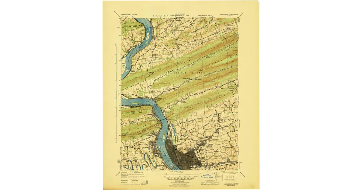 1940s Maps of Dauphin, PA | Pastmaps