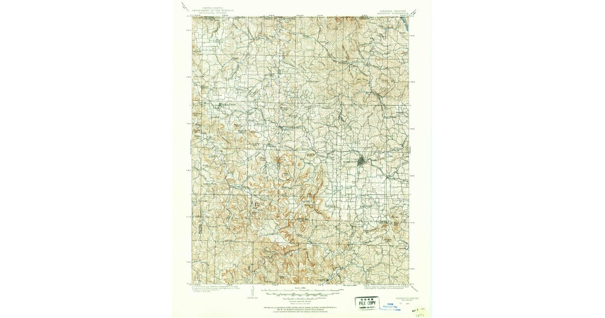 Old Maps of Crest, AR | Pastmaps