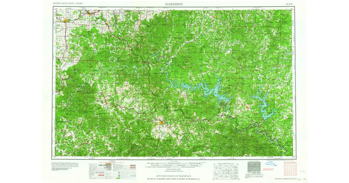 1960s Maps of Walnut Shade, MO | Pastmaps