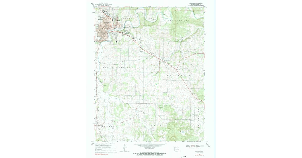 1967 Map of Harrison, AR — High-Res | Pastmaps