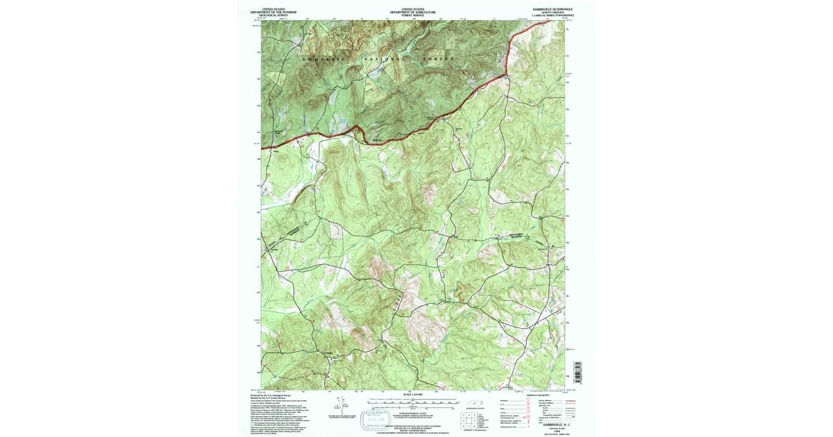 1990s Maps of Richmond County, NC | Pastmaps