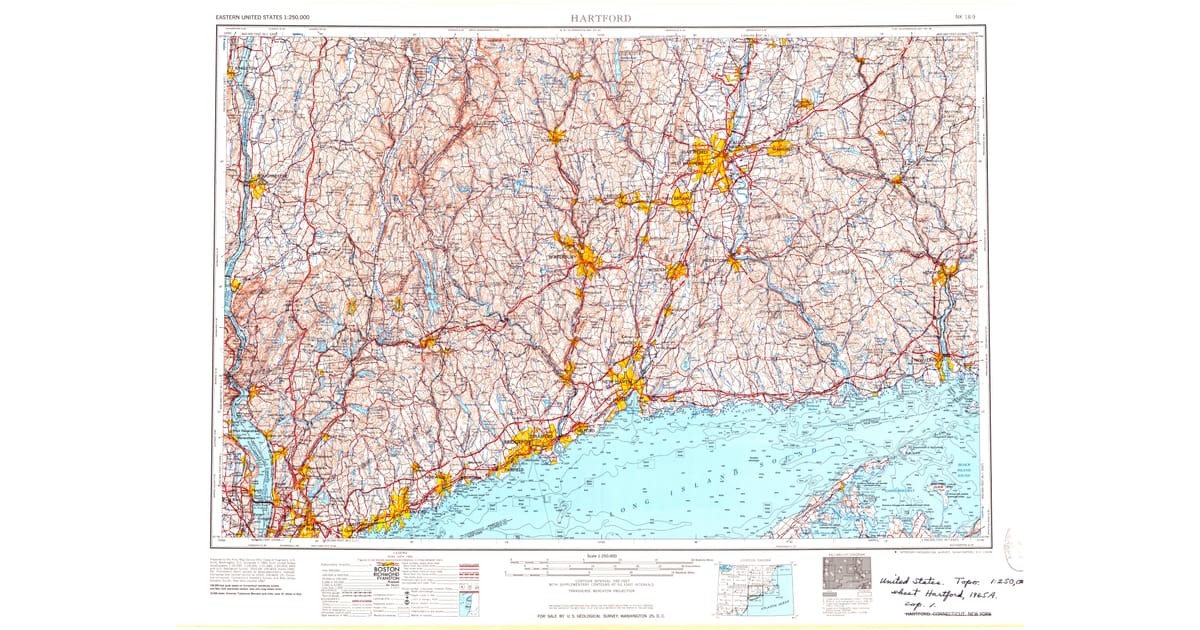 1965 Map of Hartford, CT — High-Res | Pastmaps
