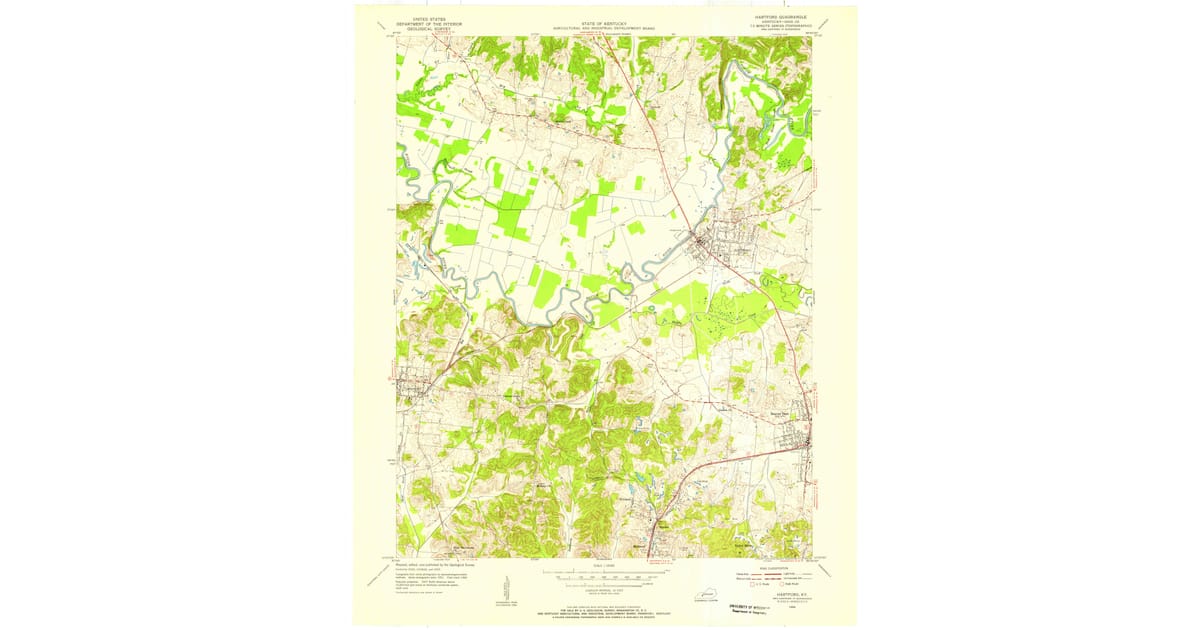 1954 Map of Hartford, KY — High-Res | Pastmaps