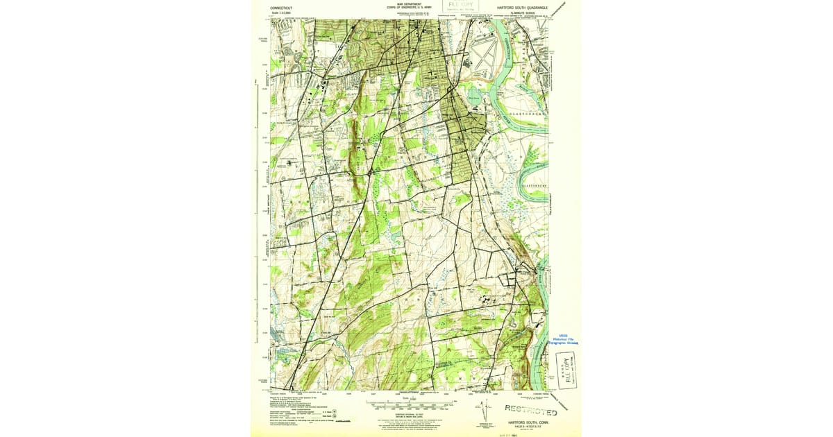 1940s Maps of Berlin, CT | Pastmaps