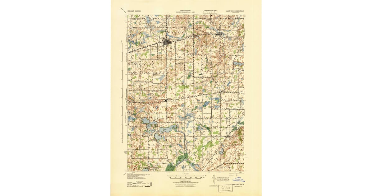 Old Maps of Van Buren County, MI for Genealogy | Pastmaps