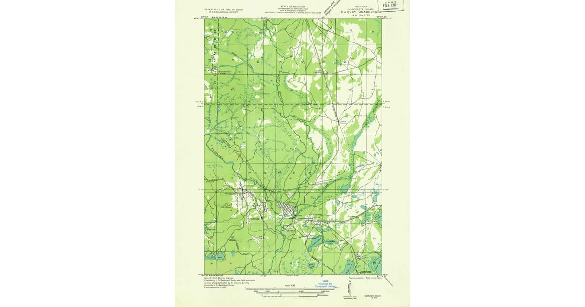 Old Maps of Gwinn, Forsyth Township | Pastmaps
