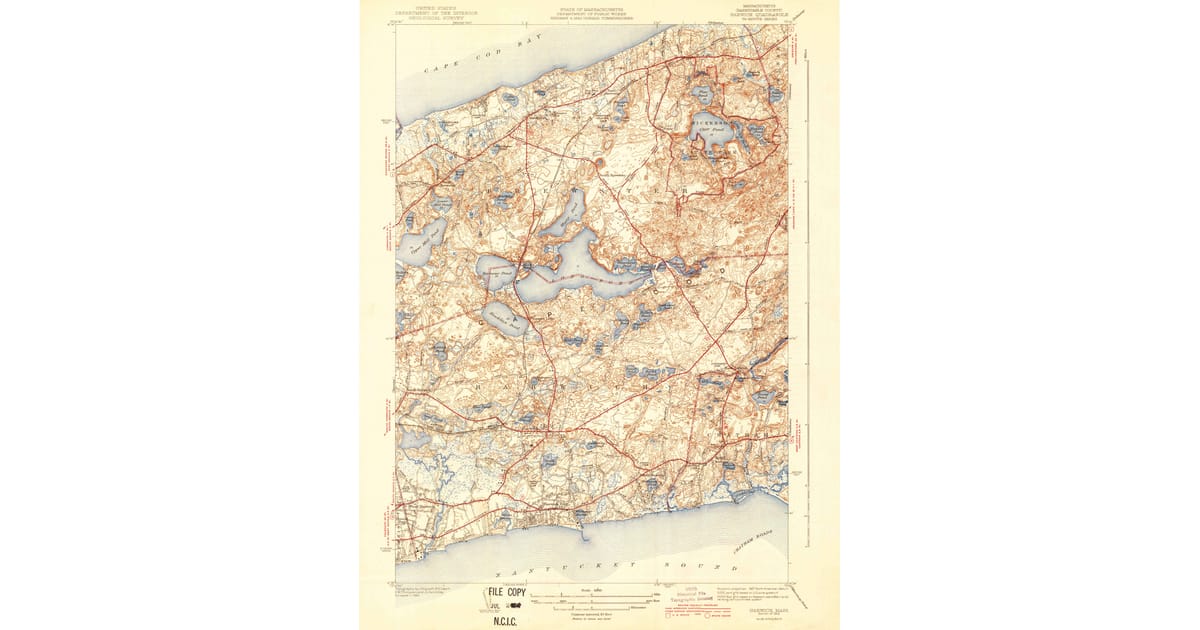 1943 Map of Harwich, Barnstable County, MA — High-Res | Pastmaps