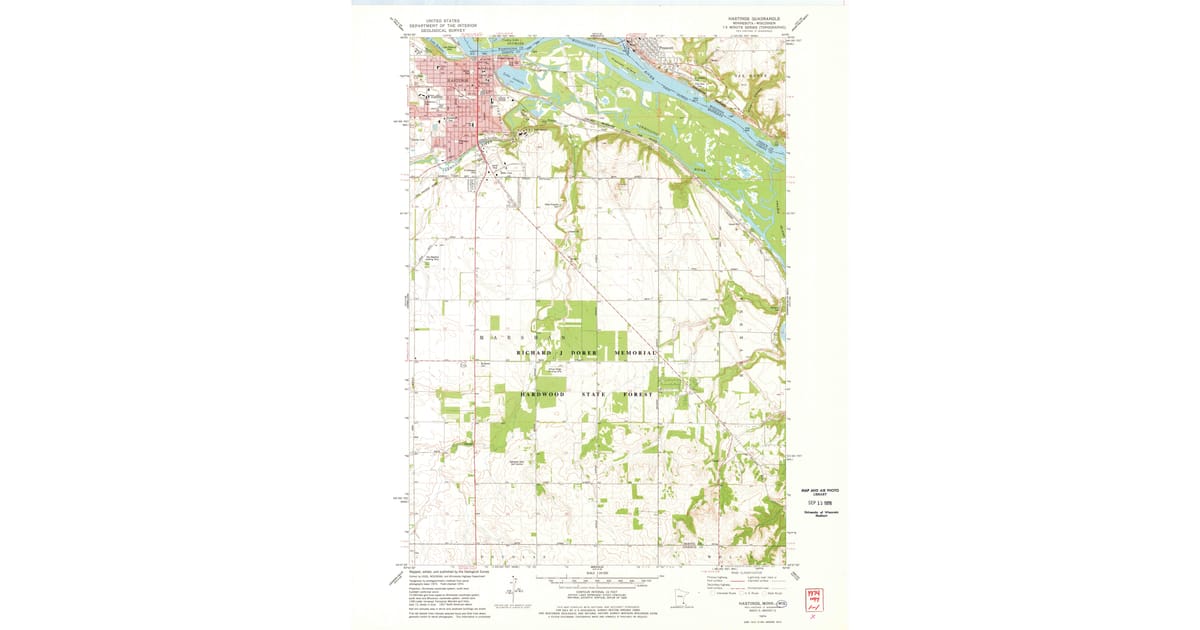 1974 Map of Hastings, MN — High-Res | Pastmaps