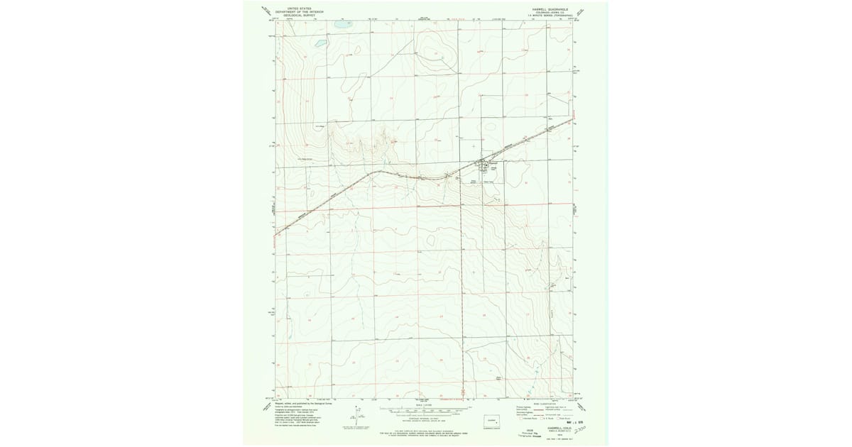 1974 Map of Haswell, CO — High-Res | Pastmaps