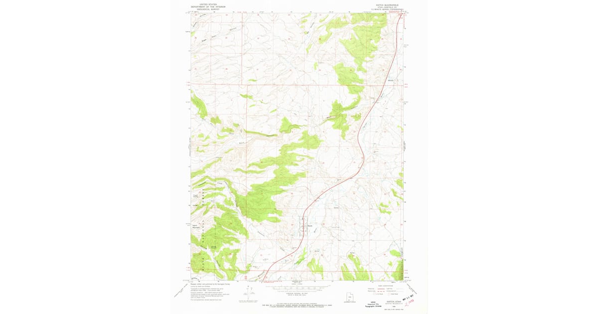 1966 Map of Hatch, UT — High-Res | Pastmaps