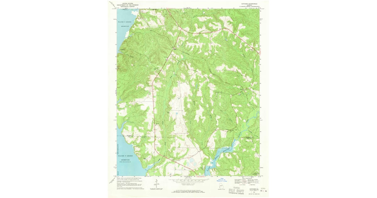 1960s Maps of Quitman County, GA | Pastmaps