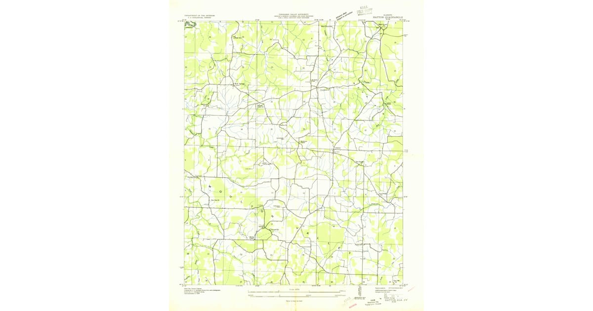 Old Maps of Wolf Springs, AL | Pastmaps