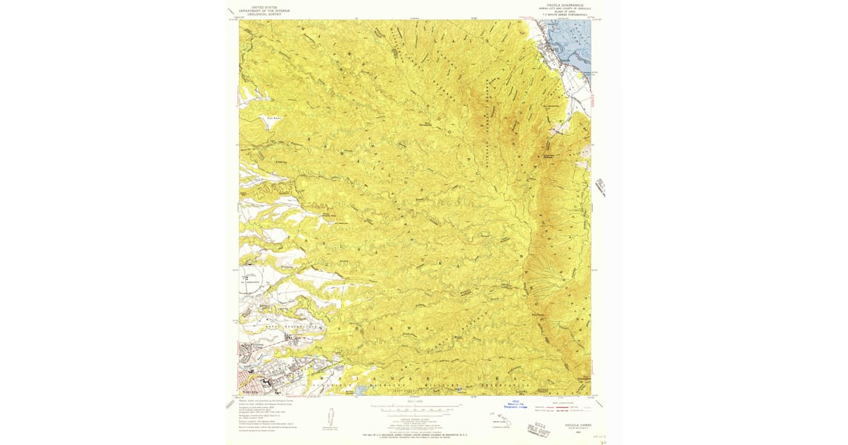 Old Maps of Wahiawā, HI for Hiking & Exploration | Pastmaps