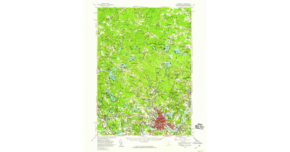 1956 Map of Haverhill, MA — High-Res | Pastmaps