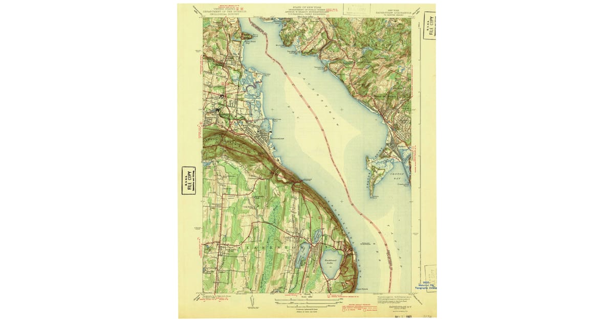 1943 Map of Haverstraw, Rockland County, NY — High-Res | Pastmaps