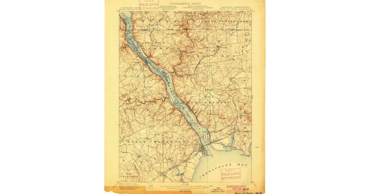Old Maps of Perry Point, MD for Genealogy | Pastmaps