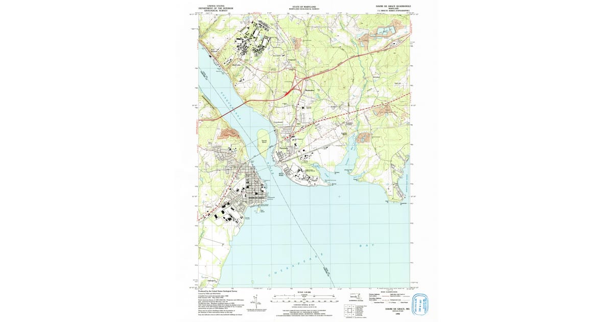 1990s Maps of Perryville, MD | Pastmaps