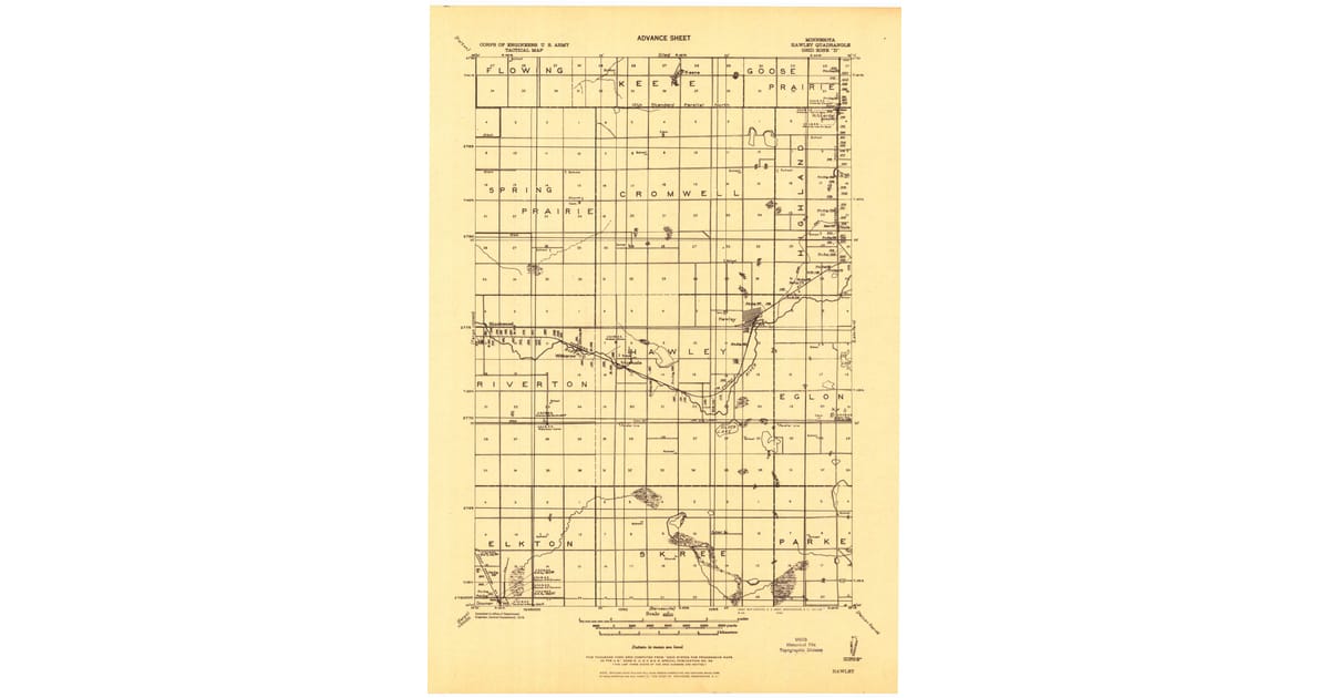 Old Historical Maps of Hawley, MN | Pastmaps