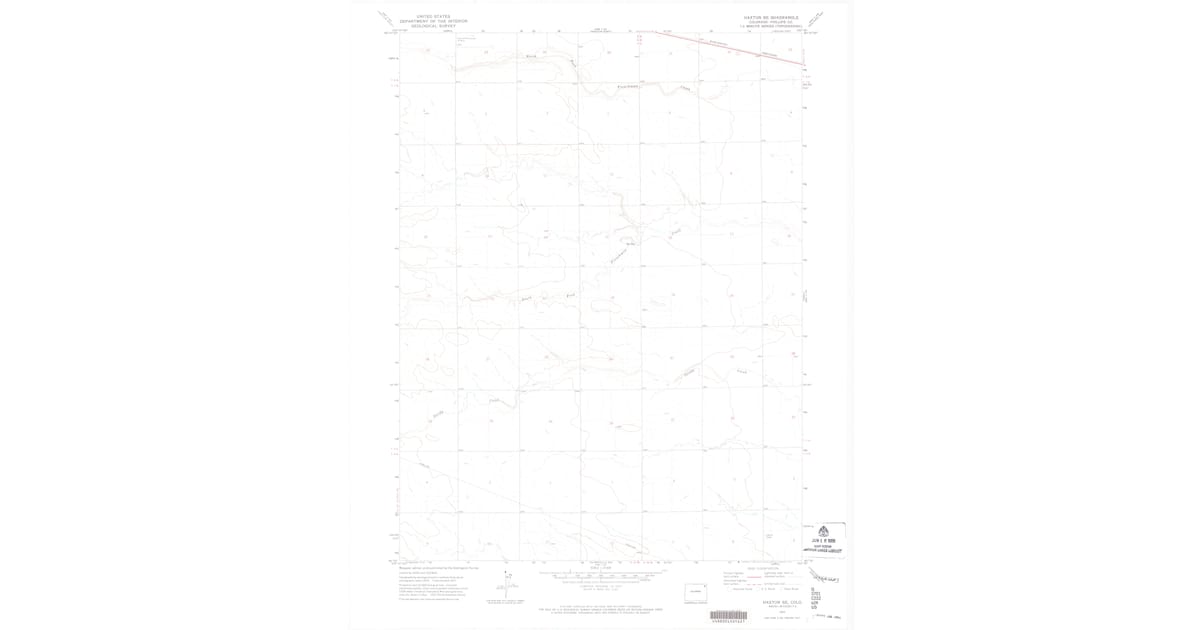 1971 Map of Haxtun SE, Phillips County, CO — High-Res | Pastmaps
