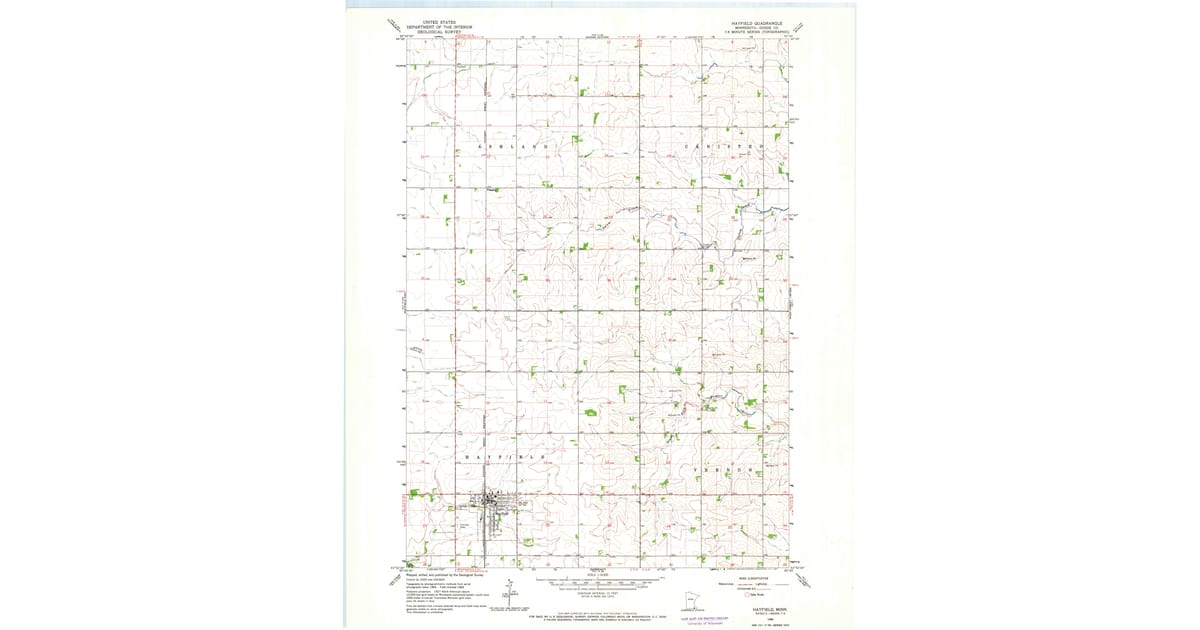 1966 Map of Hayfield, MN — High-Res | Pastmaps