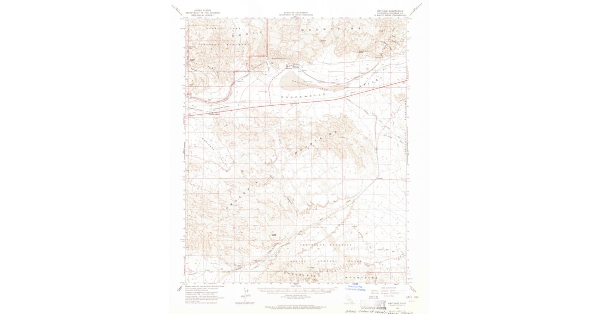 1963 Map of Hayfield, Riverside County, CA — High-Res | Pastmaps