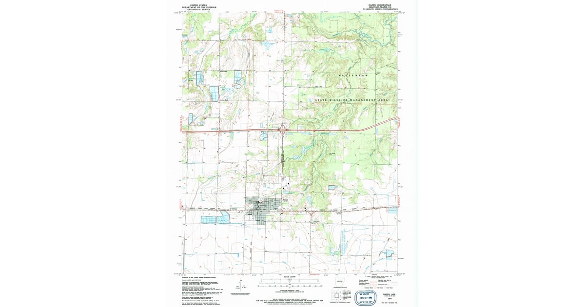 1994 Map of Hazen, AR — High-Res | Pastmaps