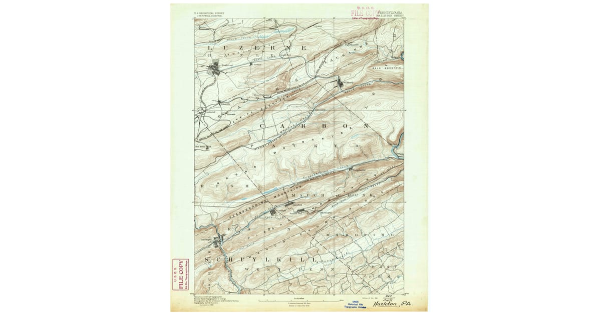 1890s Maps of Jim Thorpe, PA | Pastmaps