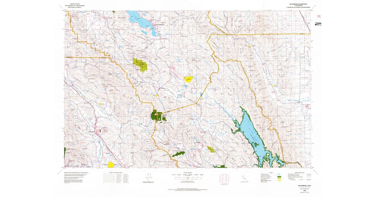 1970s Maps of Mount Jackson, CA | Pastmaps